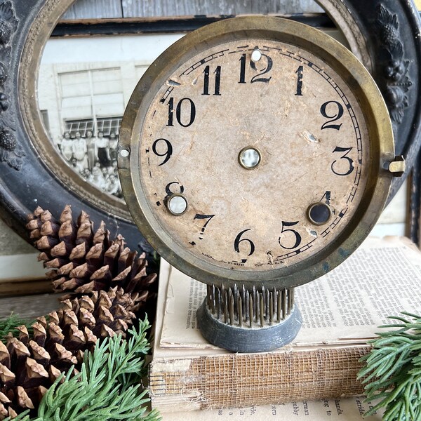 Antique Enamel Clock Face - Etsy