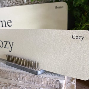 HOME Flash Cards LARGE Vintage Inspired Word Flashcard SET of 8 ...