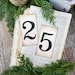 CHRISTMAS Number 25 Card Set Farmhouse Decor Church Board Hymn - Etsy