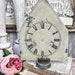 Antique WHITE Clock Face Steeple Farmhouse Decor Industrial Salvage ...