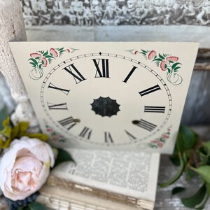 Antique Clock Face Farmhouse Decor Industrial Salvage Metal Painted ...