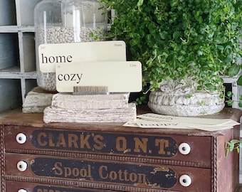 FARMHOUSE Flash Cards LARGE Vintage Inspired Flashcard SET of | Etsy