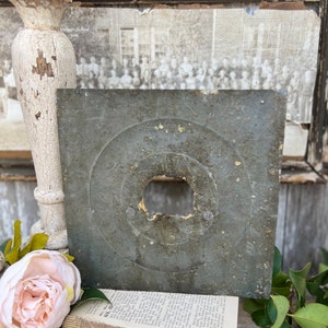 Antique Clock Face Farmhouse Decor Industrial Salvage Metal Painted ...