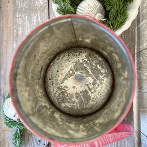 Antique NOELS POTATO CHIPS Red Tin Can Bucket Galvanized - Etsy