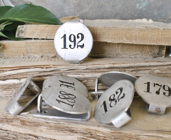 Vintage Metal Cow Tag Number Industrial Salvage Ranch Farm | Etsy