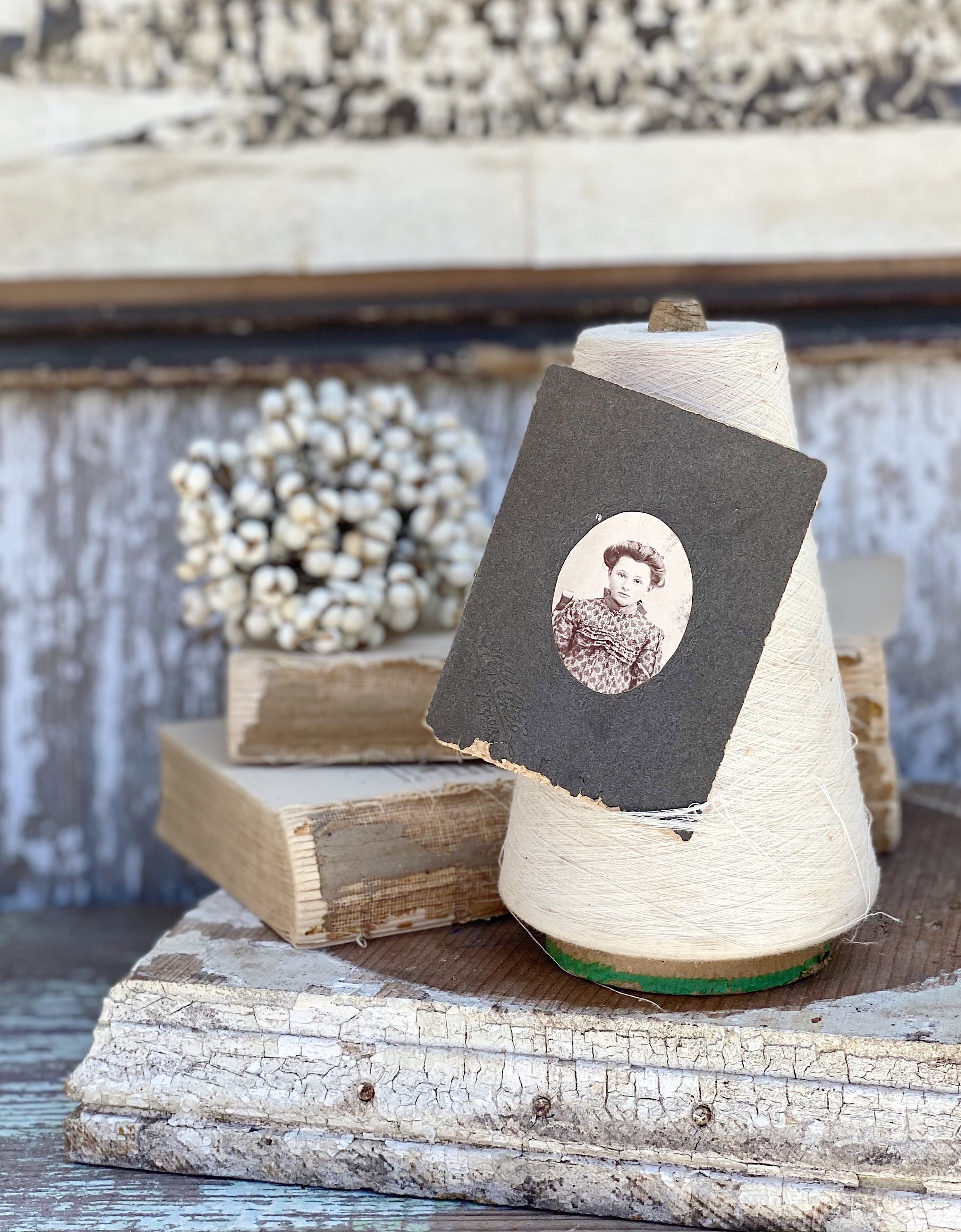 Home & Hobby Large Vintage Cone Spool Twine Floral & Garden Crafts etna ...