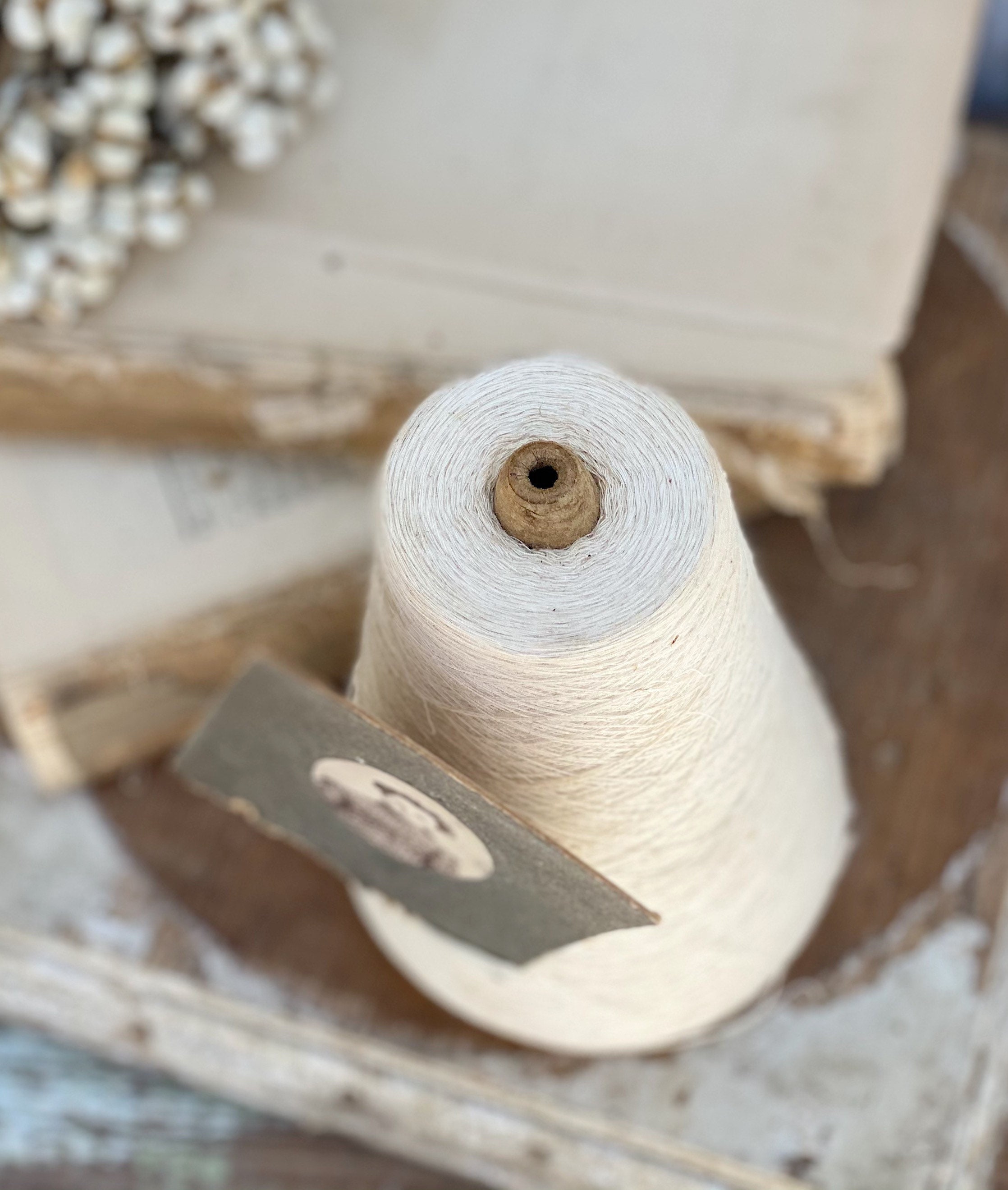 Home & Hobby Large Vintage Cone Spool Twine Floral & Garden Crafts etna ...