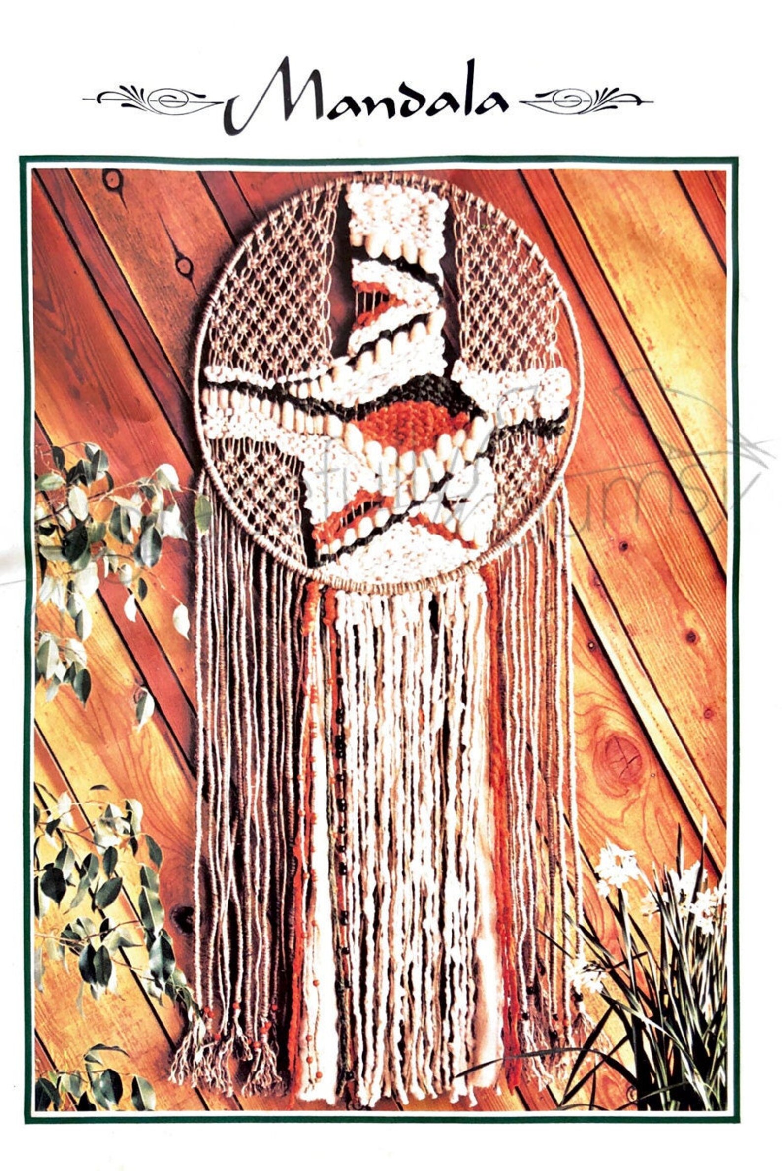Vintage Mandela Wall Hanging Macrame Pattern - Etsy