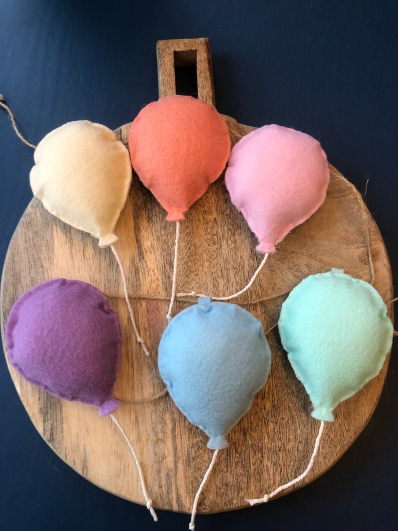 Balloon Felt Garland * Handmade * Decorations * Party Decor * 1st ...