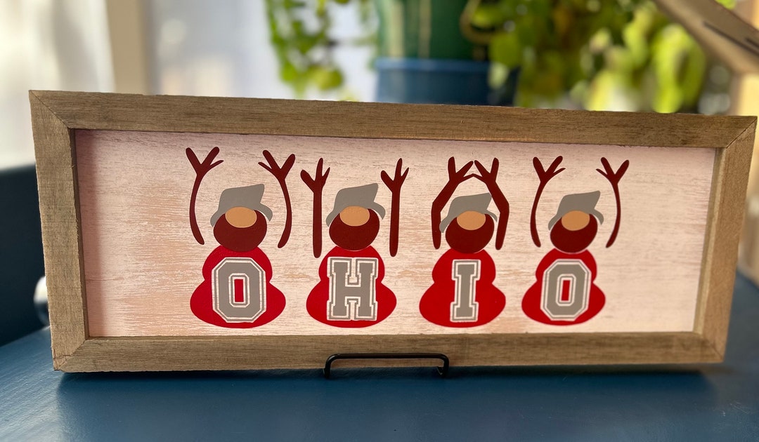 Ohio * Snowman * Wood Sign * OH * Wall Hanging * - Etsy