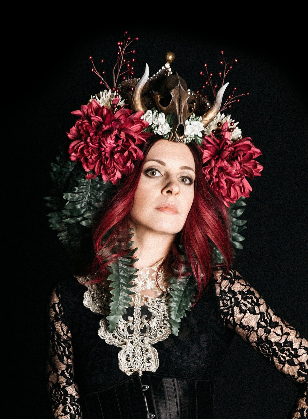 High Quality, Exotic Headdress, Festival Goddess Persephone Costume ...