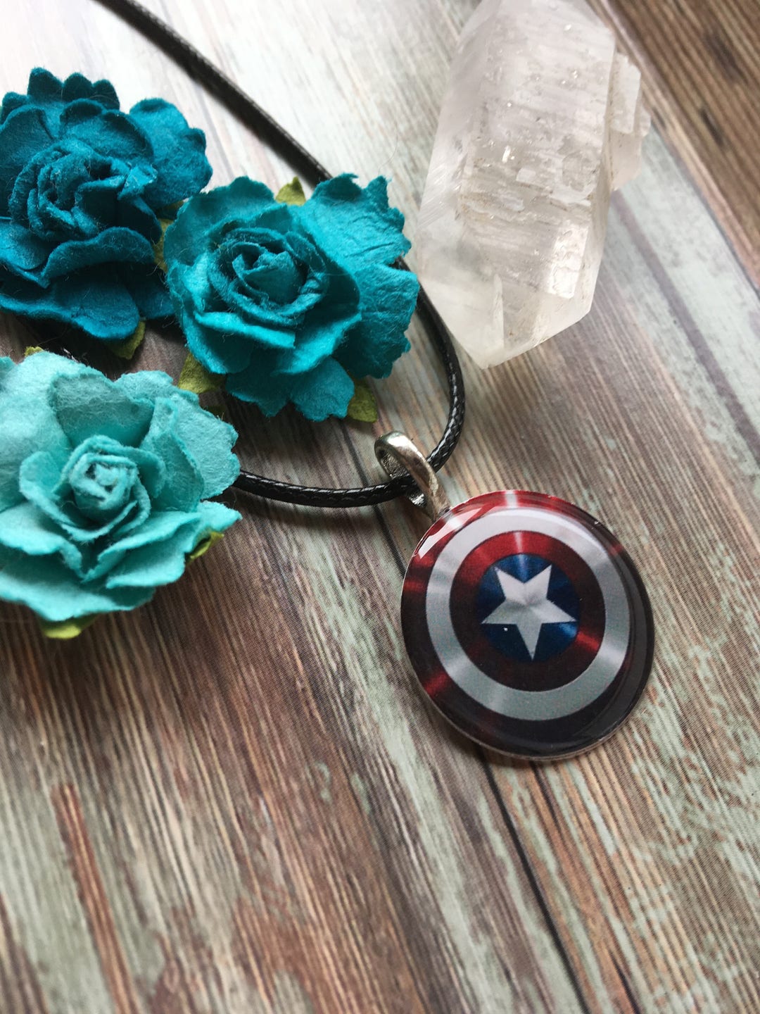 Captain America Necklace Captain America Shield Necklace - Etsy