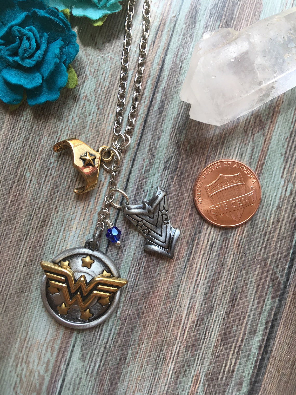 Wonder Woman Necklace- Princess Diana Necklace- Gal Gadot Necklace- DC ...
