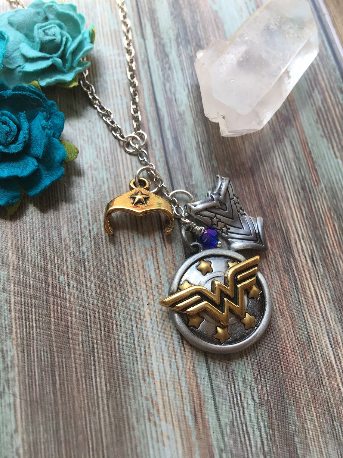 Wonder Woman Necklace- Princess Diana Necklace- Gal Gadot Necklace- DC ...