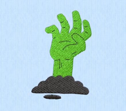 Embroidered Frankenstein Hand, Halloween -embroidered Design - Etsy