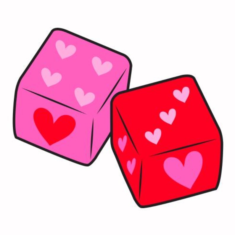 Dice of Love - Embroidered Design/machine Embroidery Design - Etsy