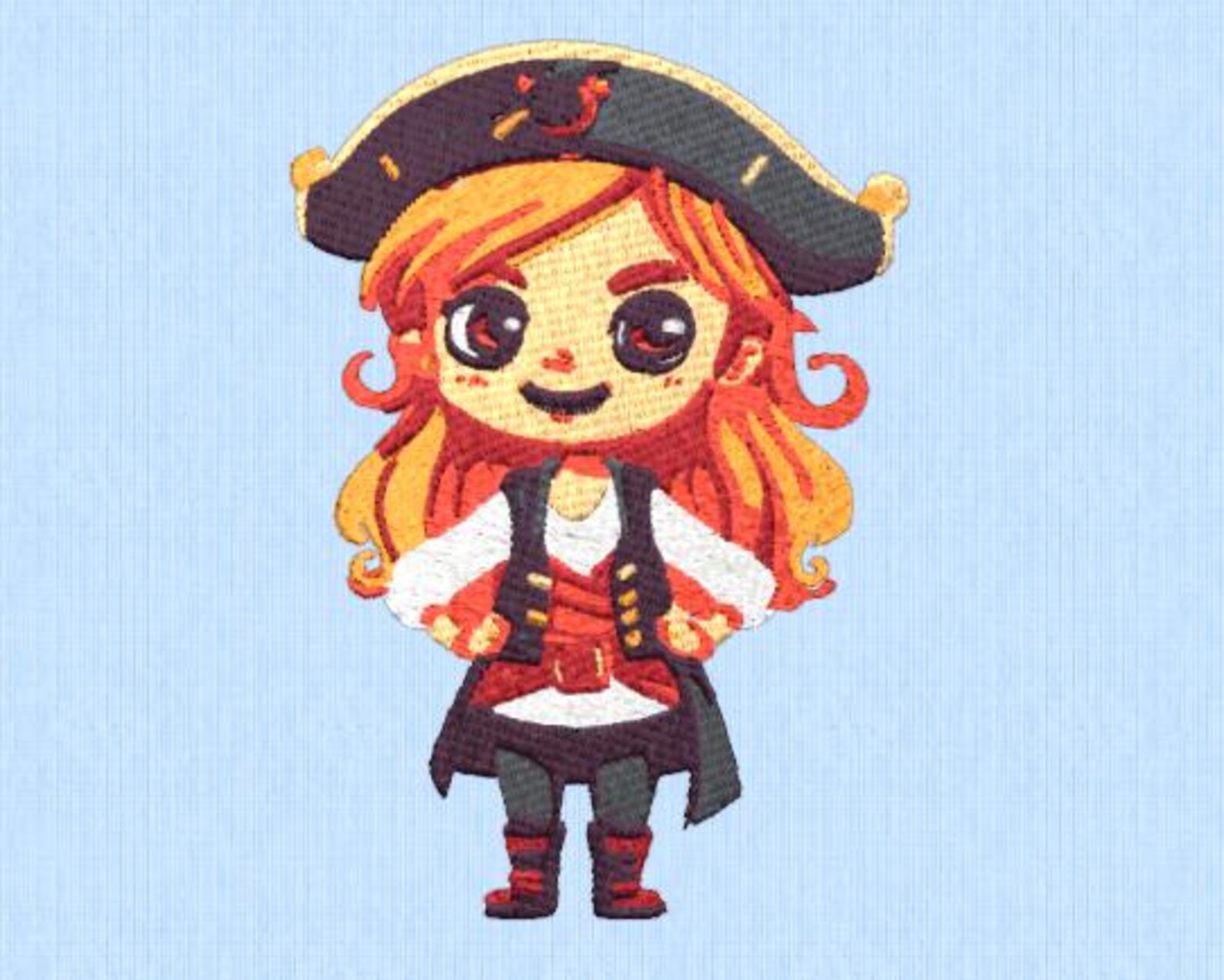Girl Pirate Embroidery Design, Halloween, Steampunk, Halloween Party ...