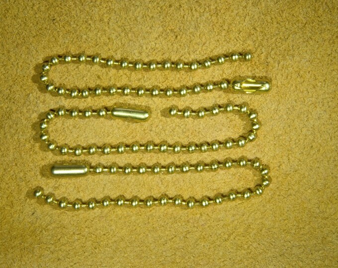 COACH ~ Replacement Solid Brass ~ Hangtag Ball Chains (3) Three Solid ...