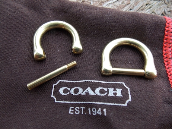Coach Replacement Brass D-rings 2tool Bit Brand New Exact | Etsy