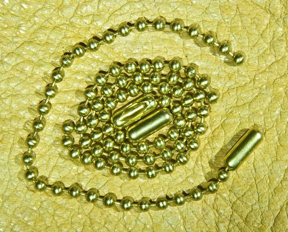 COACH Replacement Solid Brass Hangtag Ball Chains 3 Three Solid Brass 4 ...