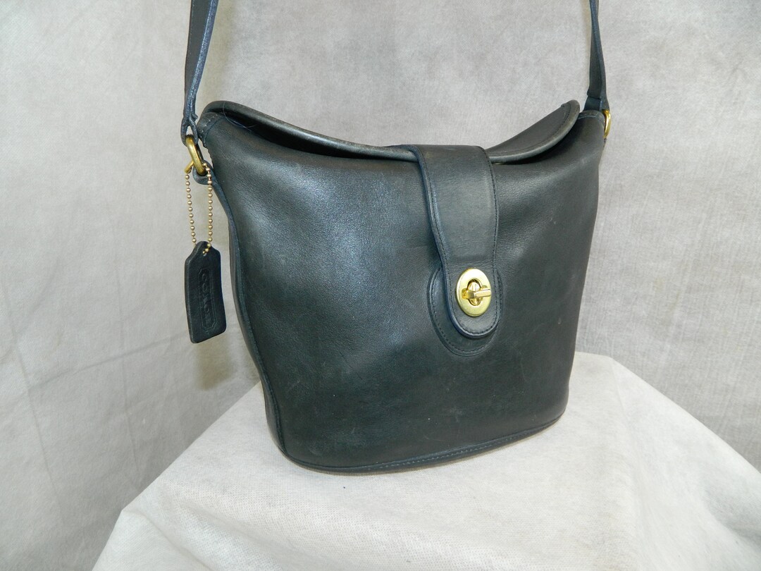 COACH 'nottingham' Bag Style 9948 Brass Black USA Excellent Vintage ...