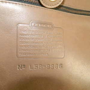 COACH 'barclay Carryall' Bag L5B-9986 Brass - Etsy