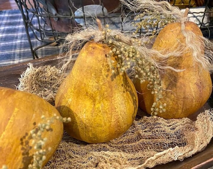 Primitive Prim Colonial Decor | Pears | Bowl Filler | Kitchen Buttery ...
