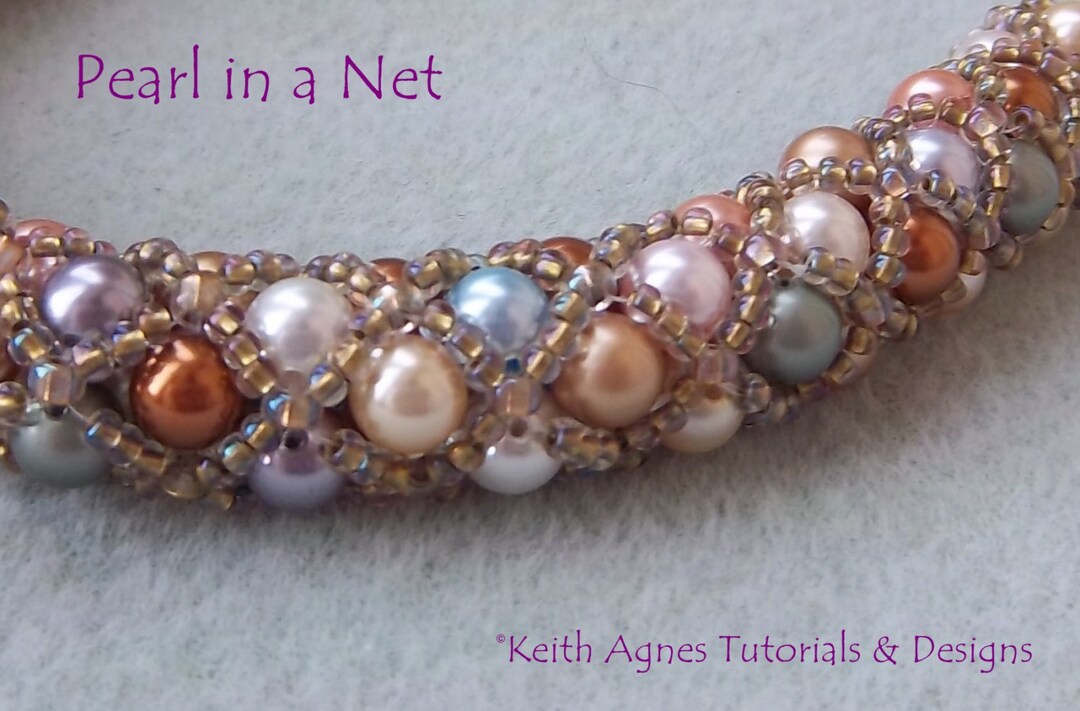 TUTORIAL Pearl in a Net - Etsy