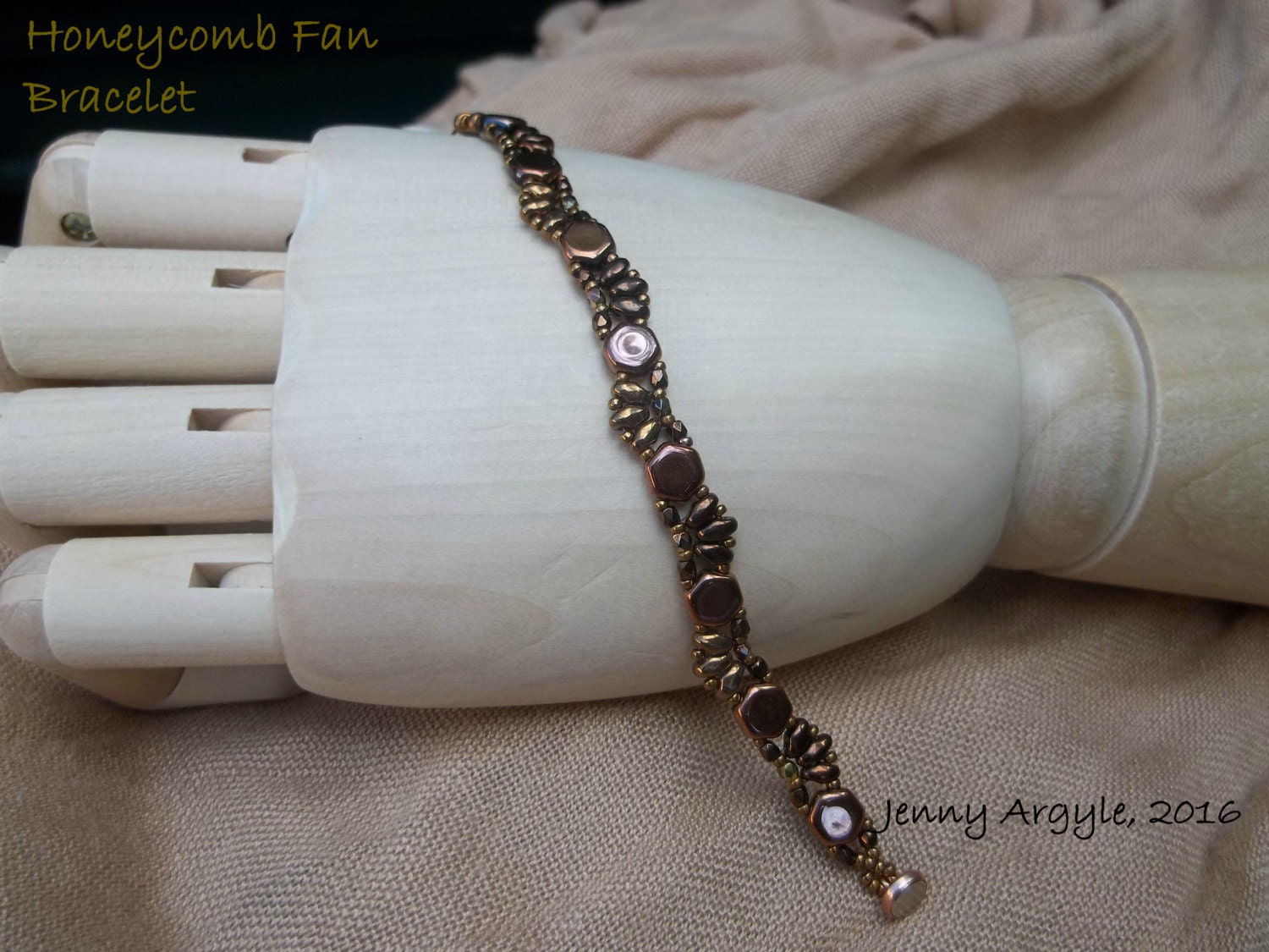TUTORIAL Honeycomb Fan Bracelet - Etsy