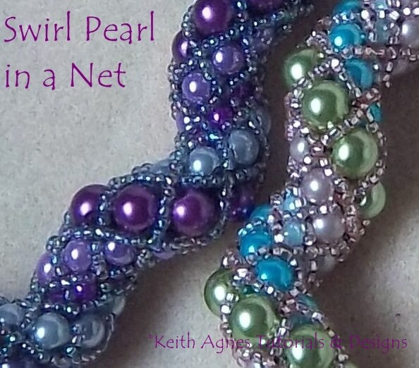 TUTORIAL Swirl Pearl in a Net - Etsy