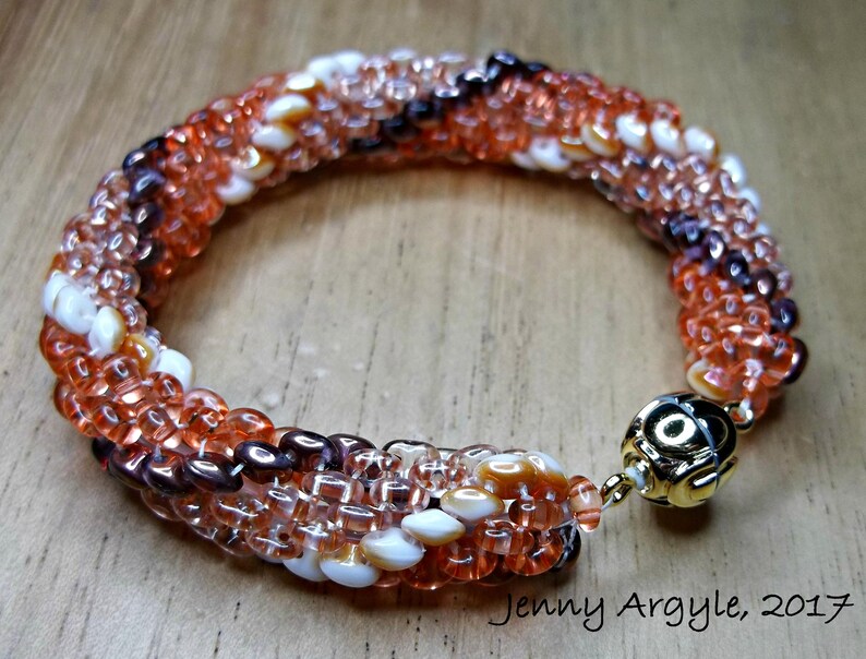 TUTORIAL Twin Spiral Peyote Stitch Rope - Etsy UK