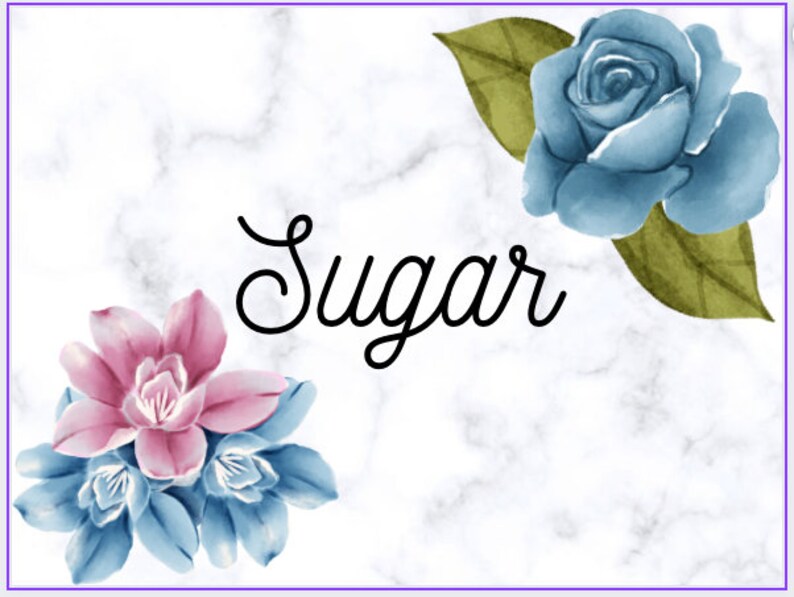 Editable Label Pantry Labels Templates Floral Kitchen Organization ...