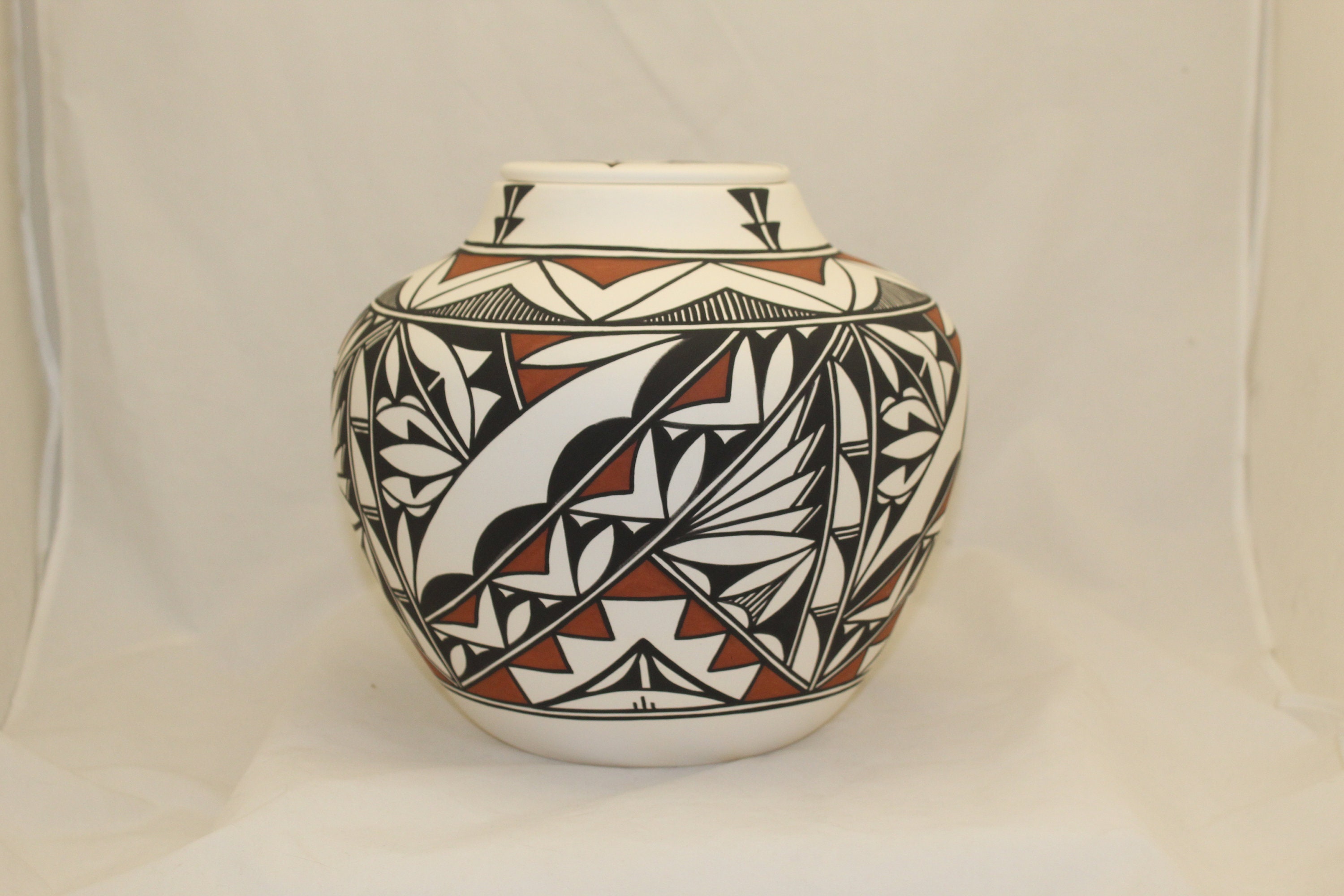 Adult Native American Hand Painted Cremation Urn, Large Ceramic Jar ...