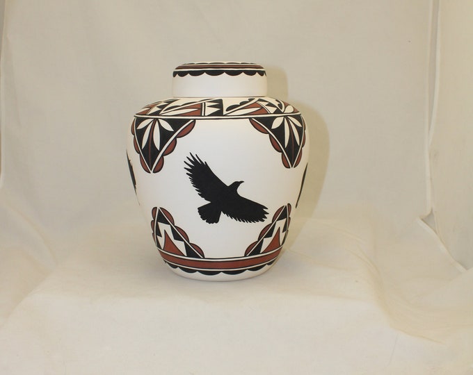 Native American Extra-large Urn for Human Ashes, Hand Made Pottery ...