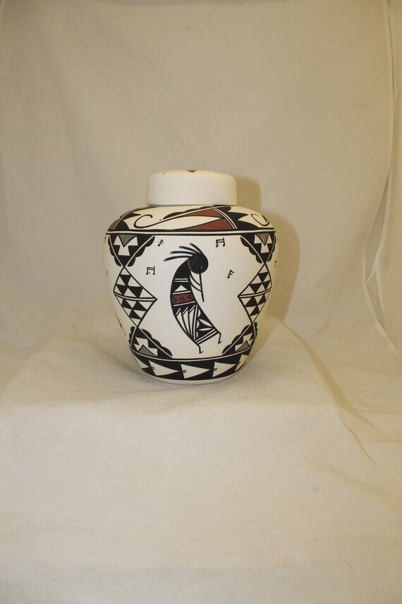 Native American Extra Large Urn for Human Ashes Flute Player | Etsy
