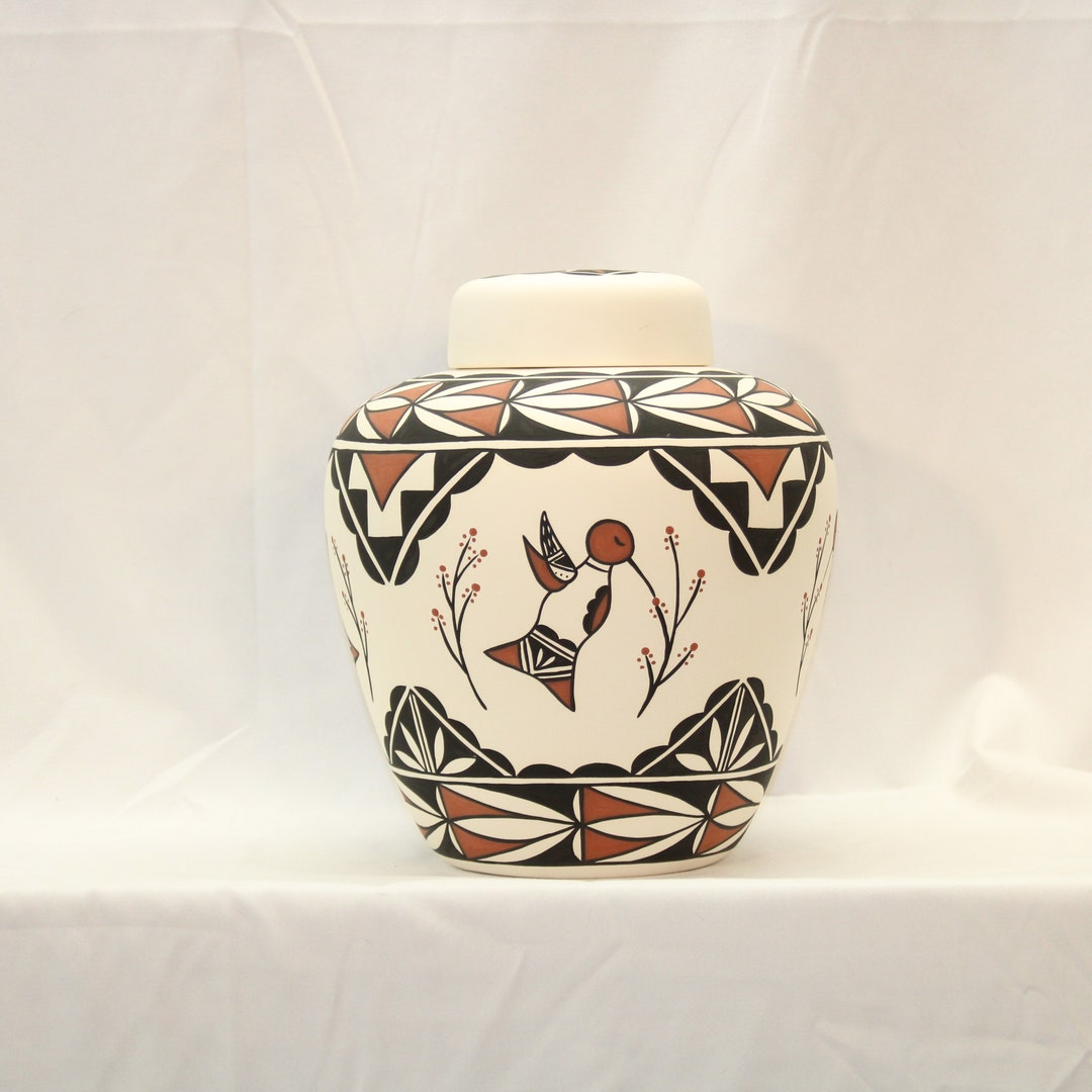 Native American Extra Large Urn for Human Ashes With Hummingbird Design ...