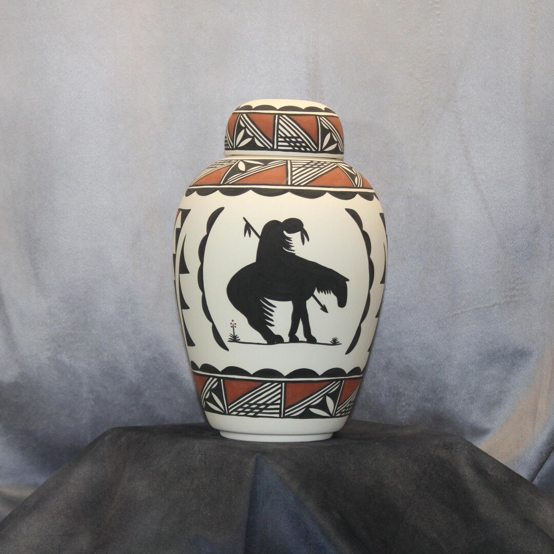 Native American Adult Cremation Urn With End of the Trail Design for ...