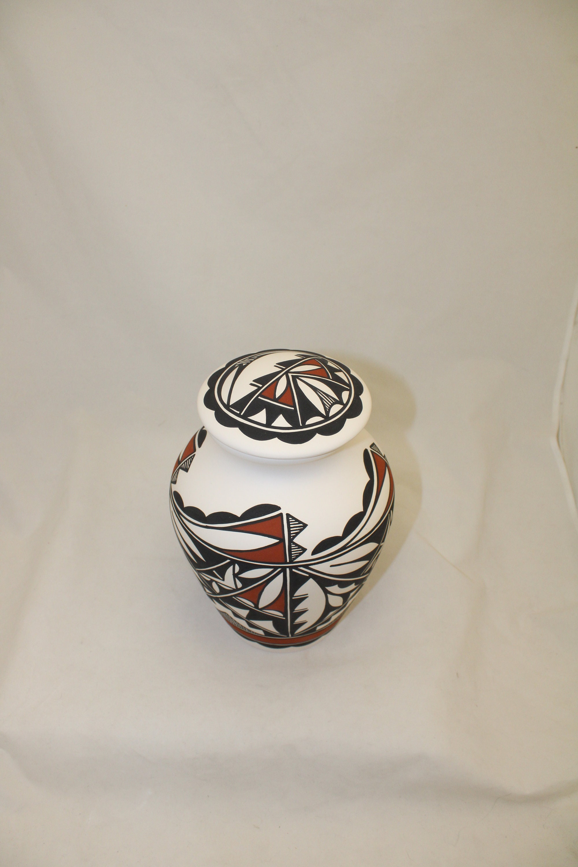 Native American Hand Painted Large Cremation Urn, Native American Art ...