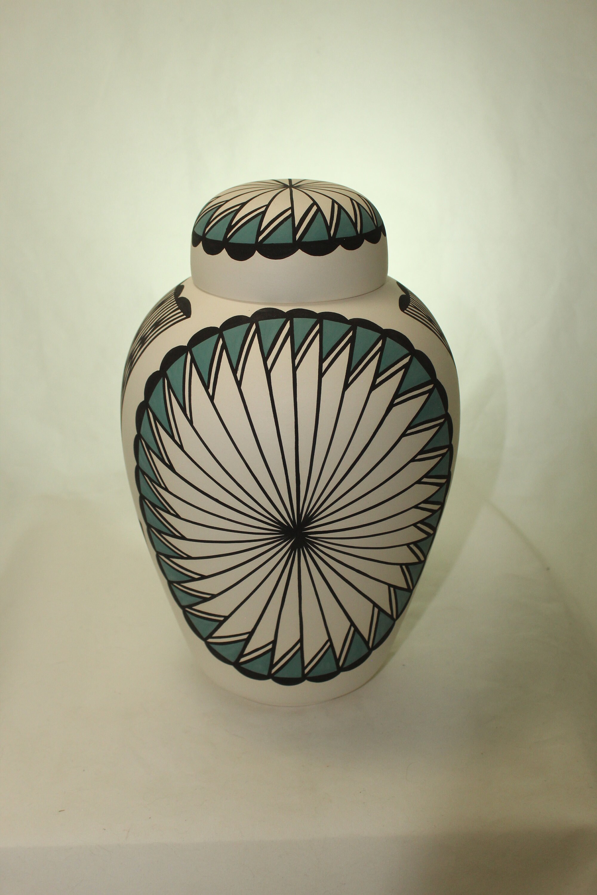 Reserved for Marco, Native American Urn Ceramic Jar with Lid, Adult ...