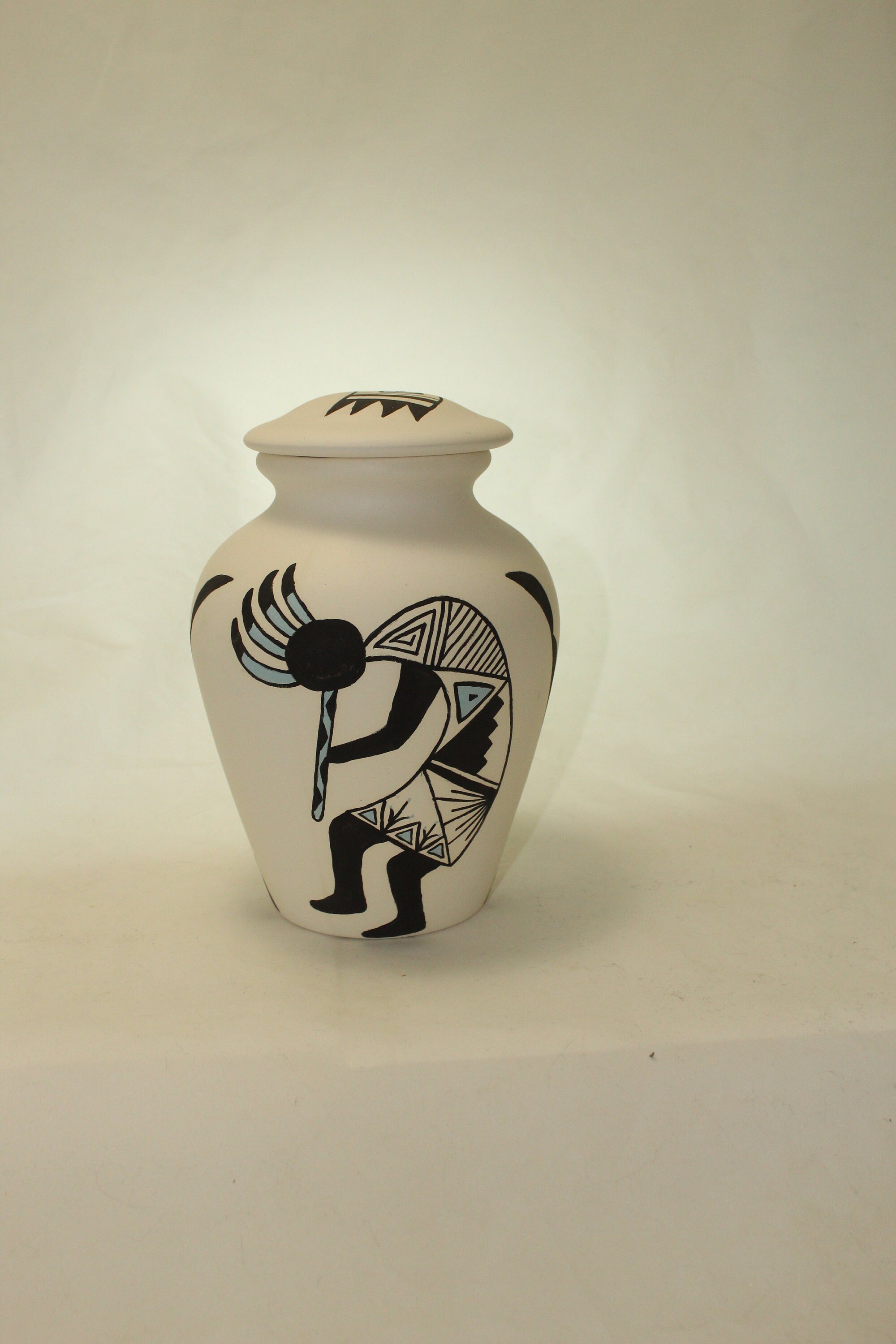 Native American Kokopeli Design Medium Cremation Urn, Keepsake Ashes ...