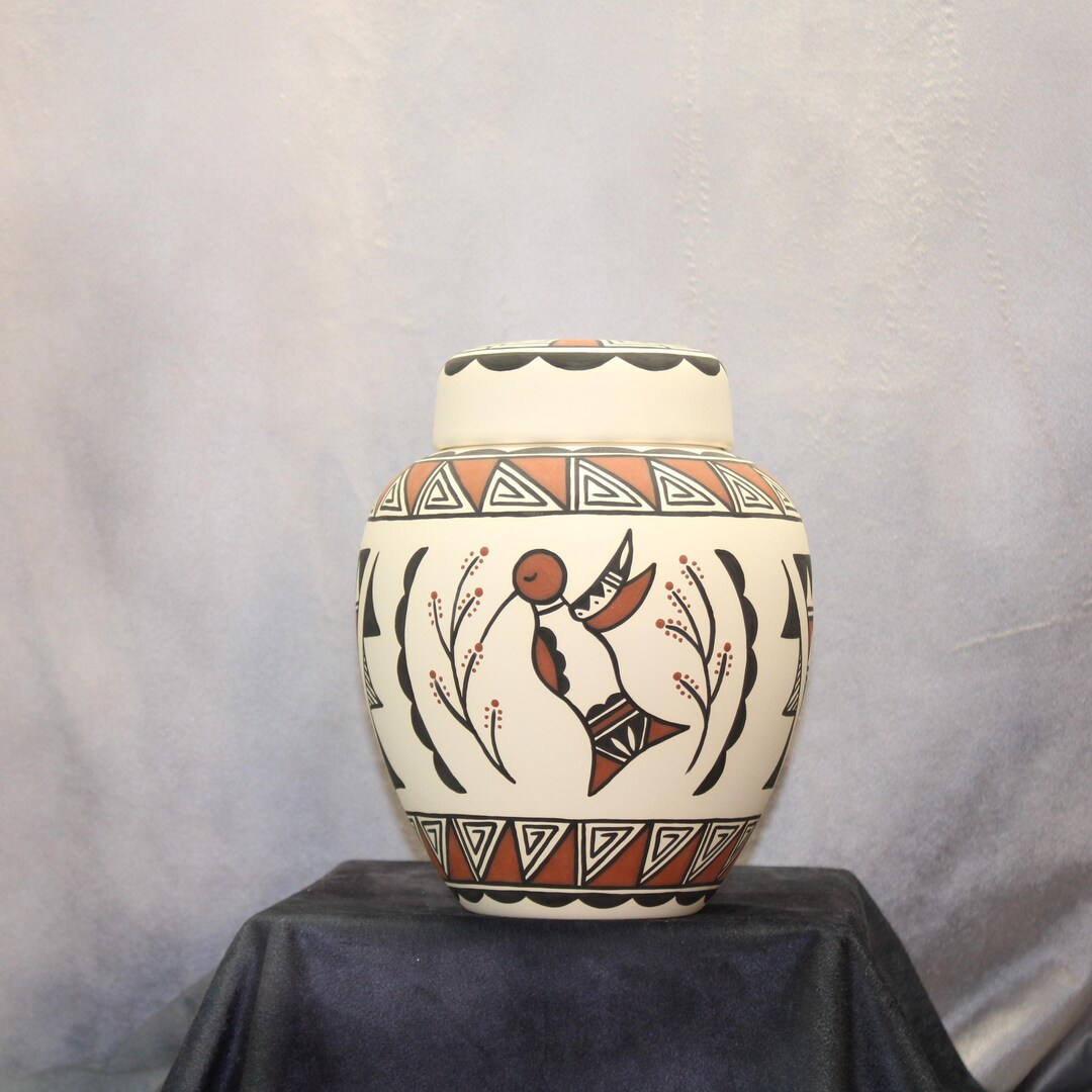 Hummingbird Design Native American Adult Cremation Urn, Large Human ...