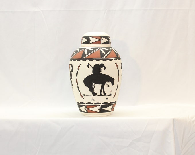 Native American Adult Cremation Urn With End of the Trail Design for ...