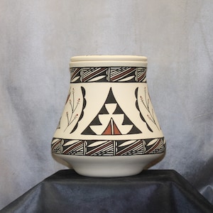 Native American Urn Ceramic Jar With Lid, Hummingbird Adult Cremation ...
