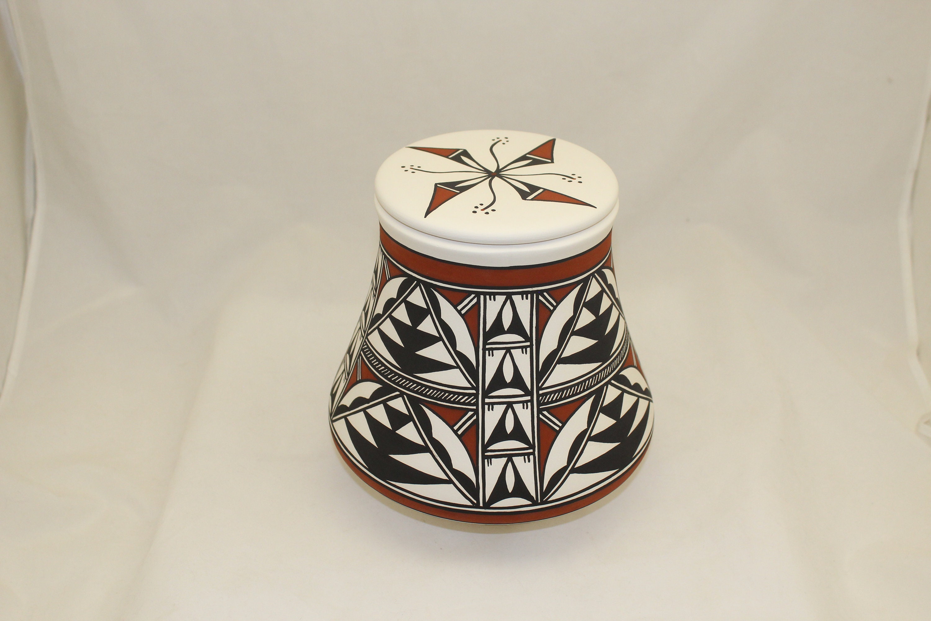 Native American Urn Ceramic Jar with lid, Hummingbird Adult Urn for ...