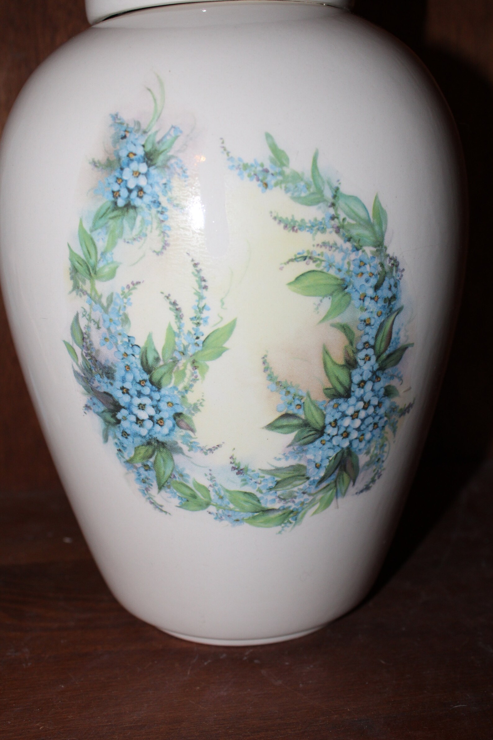 Forget Me Nots Adult Cremation Urn for Ashes Large Ceramic - Etsy