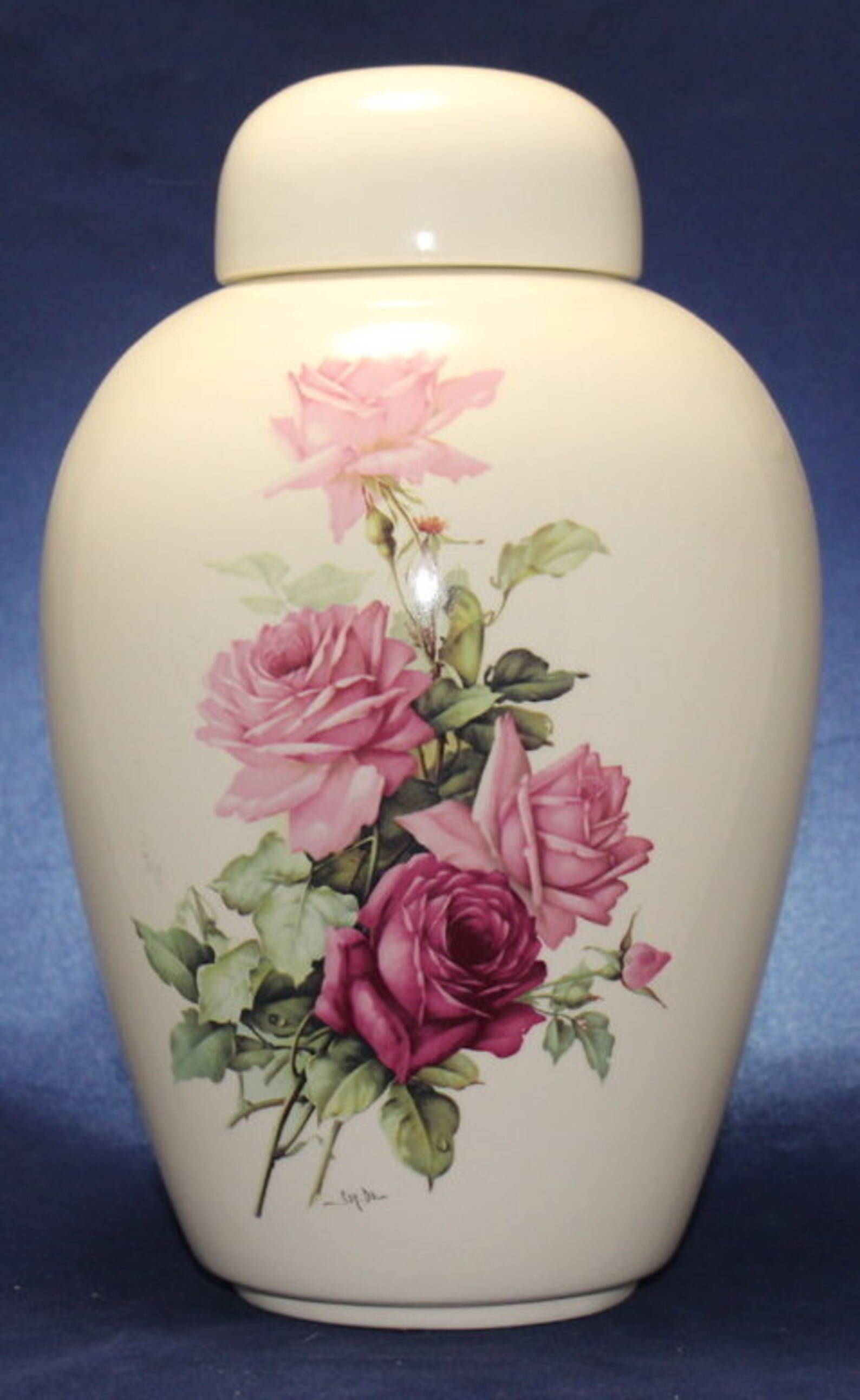 Adult Cremation Urn With Pink Roses Urns for Human Ashes - Etsy
