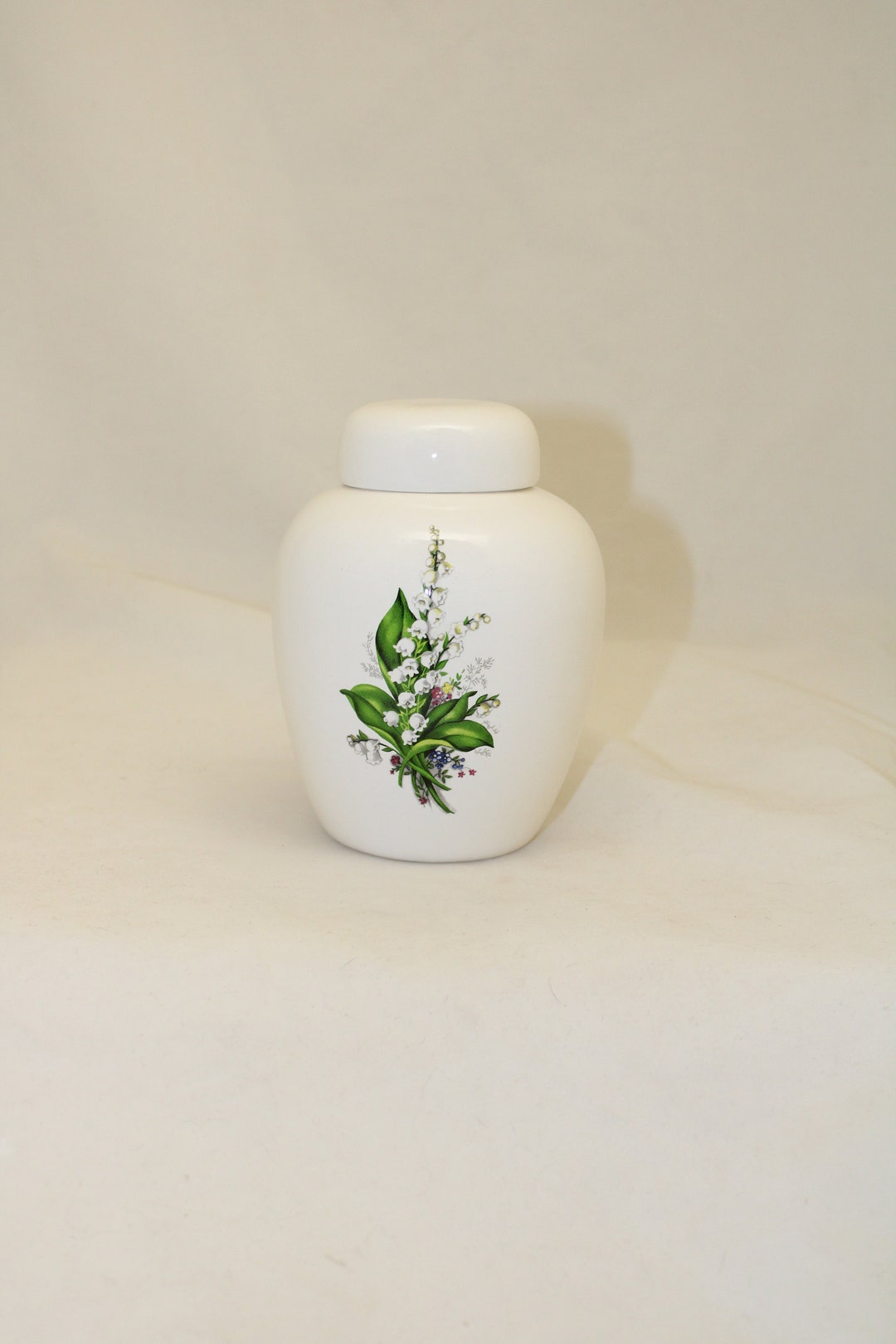 Lily of the Valley Cremation Urn, Handmade Pottery, Pet/baby Keepsake ...