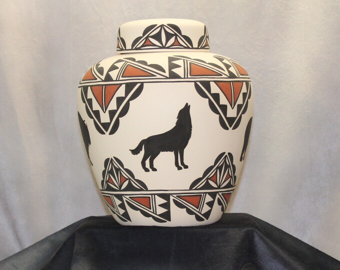 Native American Extra-large Urn for Human Ashes, Hand Made Pottery ...