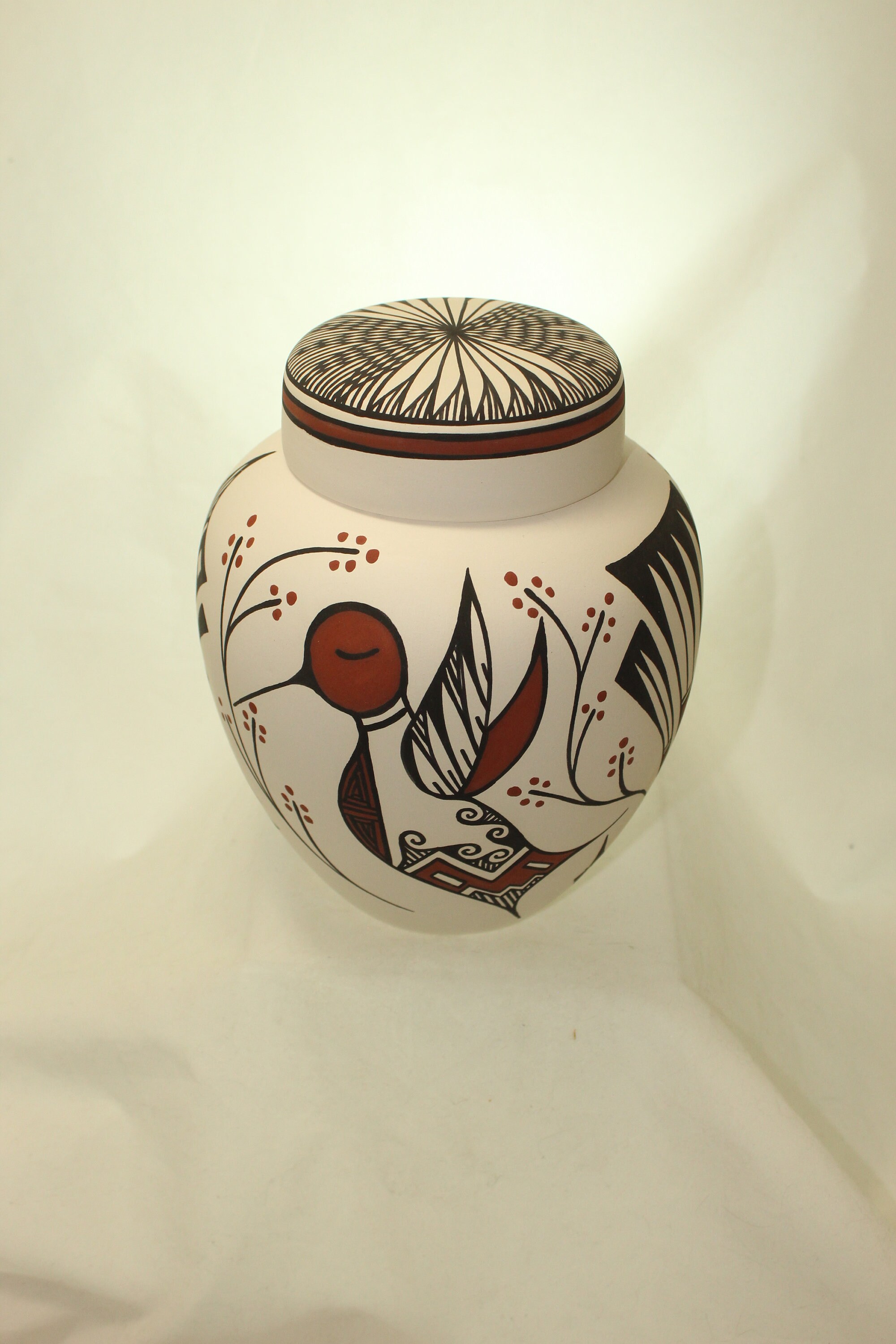 Native American Hand Painted Adult Cremation Urn Hummingbird Design ...