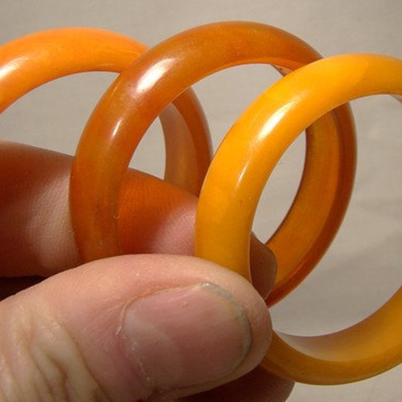 Orange Bakelite - Etsy